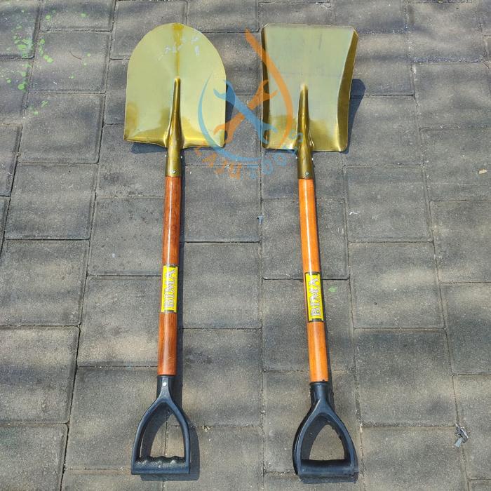 Jual BIMA Sekop Gagang Kayu Model Papak & Lancip / Sekop Pasir/ Sekop ...