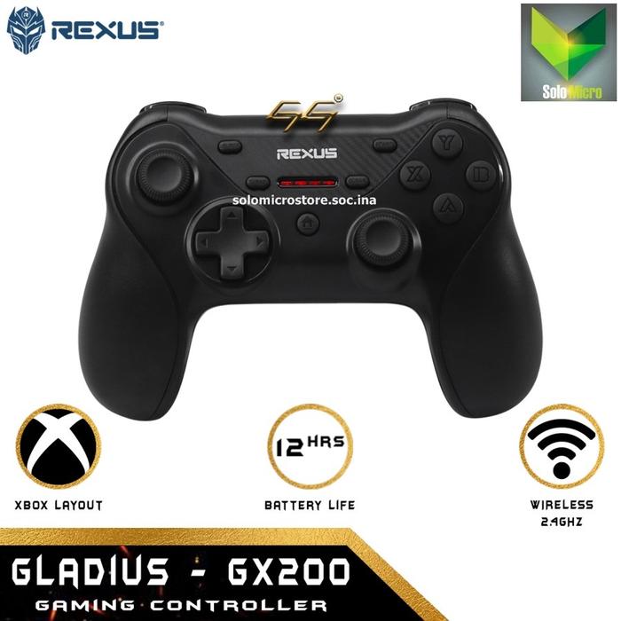 Jual Gamepad Wireless Gaming Android Ps Windows Pc Rexus Gladius Gx200