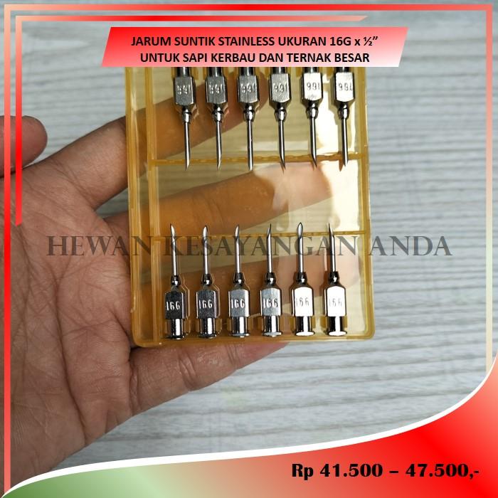 Promo Jarum Suntik Vaksin Sapi Kerbau dan Ternak Besar Ukuran 16G ...