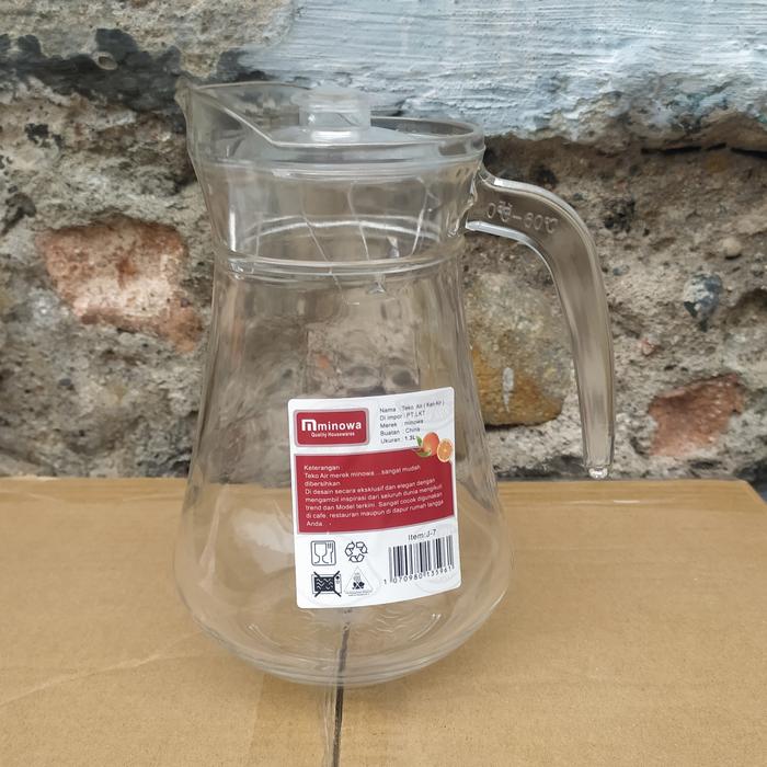 Jual PITCHER KACA 1.3L/ Pitcher Kaca Eskan Air Jus Lemon Tea/ Pitcher ...
