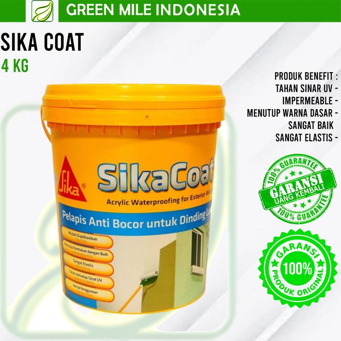 Jual SikaCoat Sika coat 4 kg waterproofing cat pelapis anti bocor ...