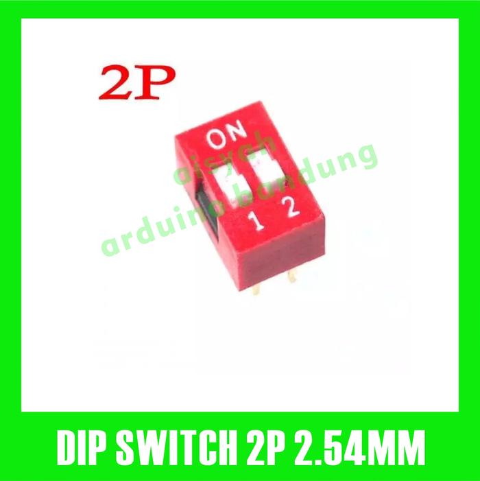 Promo DIP SWITCH 2 PIN DIP SWITCH SLIDE 2X2PIN 2.54 MM DIP SWITH 2PIN ...