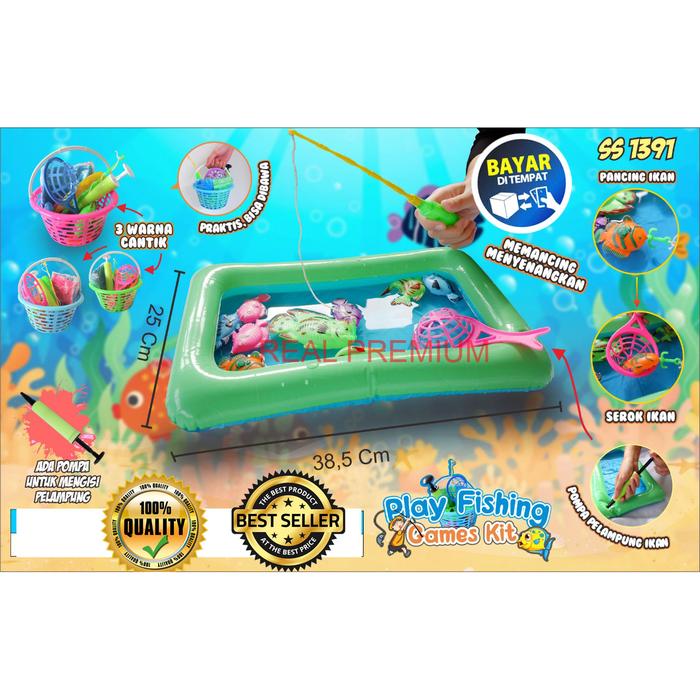 Jual Mainan Anak Pancingan Ikan Magnet 1391 Plus Kolam Pompa dan ...
