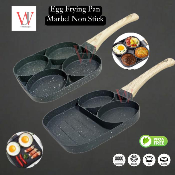 Jual Fry pan Marble mini 3 atau 4 sekat / panggangan Omelet Telur Mata ...