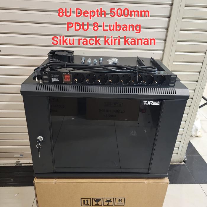 Jual wallmount rack 8U depth 500mm - Jakarta Pusat - TJRack | Tokopedia