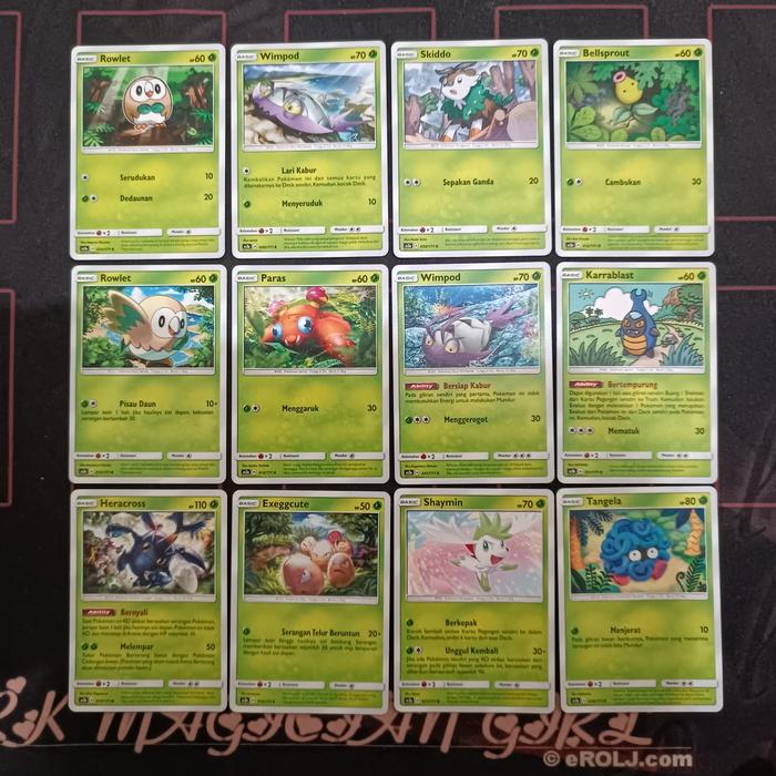 Jual Kartu Pokemon Tipe Daun Leaf Type Original Bahasa Indonesia set 2 ...