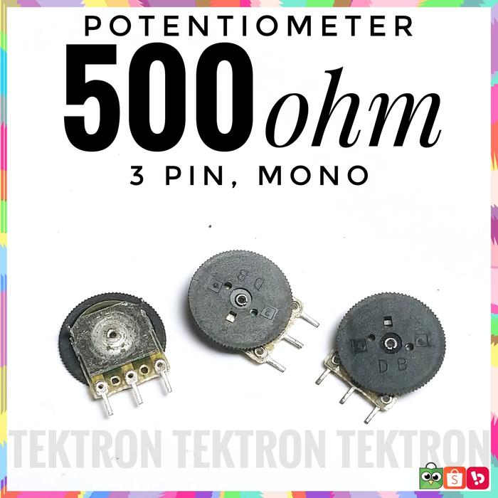 Jual Potentiometer 500ohm Pot Potensio Trimpot Potentio 0.5Kohm 500 ohm ...