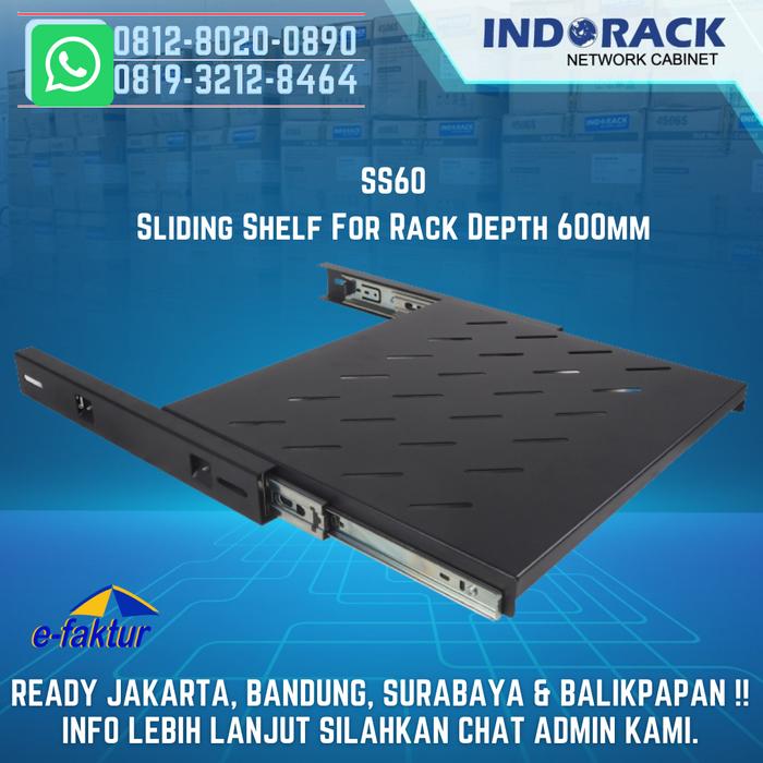 Jual INDORACK SLIDING SHELF FOR RACK DEPTH 600MM 19 INCH RACK SERVER ...