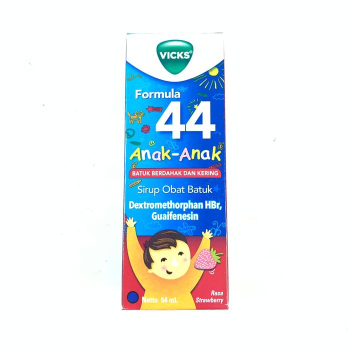 Jual VICKS FORMULA 44 Anak-Anak - Obat Batuk Kering & Berdahak - 54 ml ...