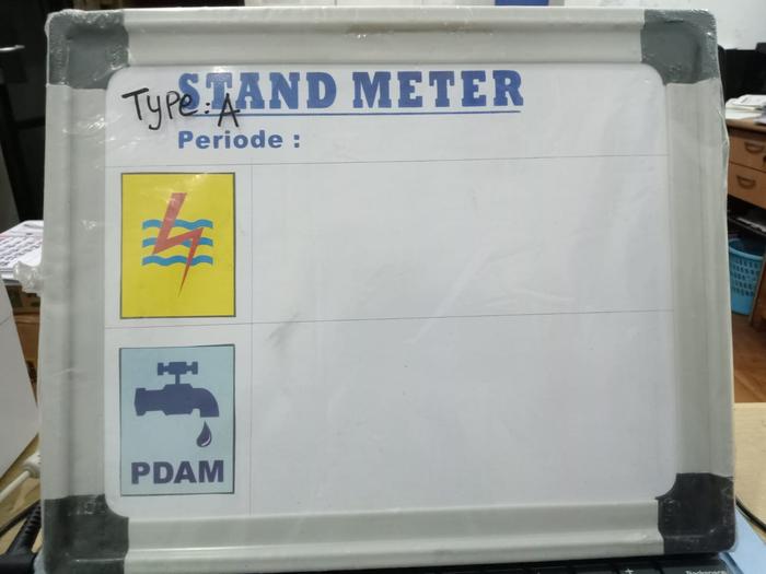 Jual PAPAN STAND METER PLN PDAM WHITEBOARD - Type B - Jakarta Barat ...