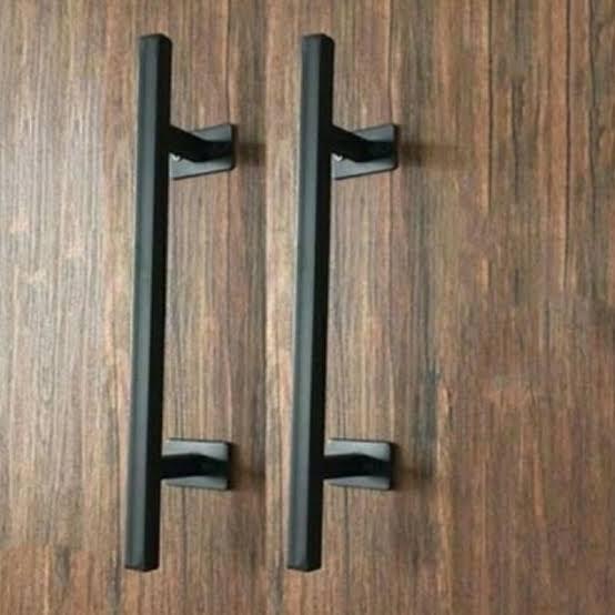 Jual pegangan tarikan pintu besi handle pintu besi minimalis - hitam ...
