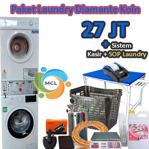 Jual Paket Laundry Koin Diamante plus instalasi dan kelengkapannya ...