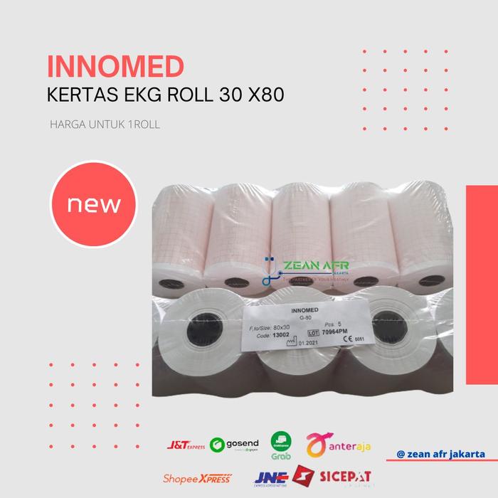 Jual Kertas EKG Roll 80x30 Innomed / ECG Paper 80x30 - Jakarta Timur ...