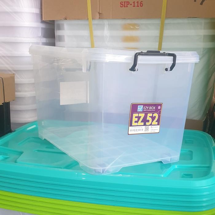 Jual container box ezy 52 full transparan cb 52 kapasitas 52Liter ...