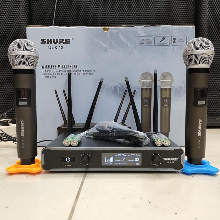 Jual Mic Wireless Shure ULX-13 Cocok Untuk Karaoke Pidato Vocal Bagus ...