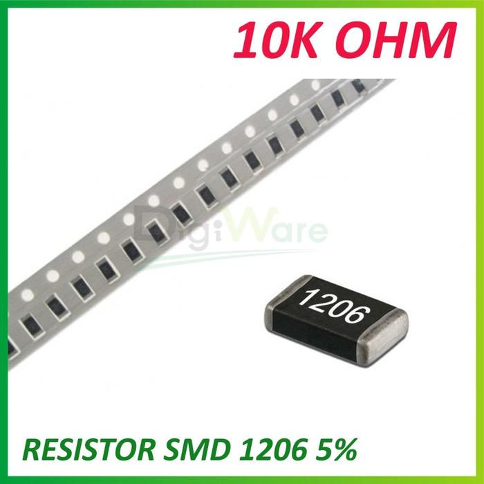 Jual Resistor SMD 10K OHM 1206 5% - Kota Surabaya - DigiWare Store ...