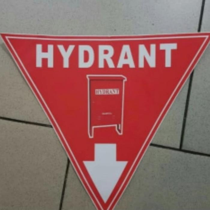 Jual PROMO!! STIKER Sign HYDRANT SEGITIGA PANEL uk20X20. Rambu K-3 ...