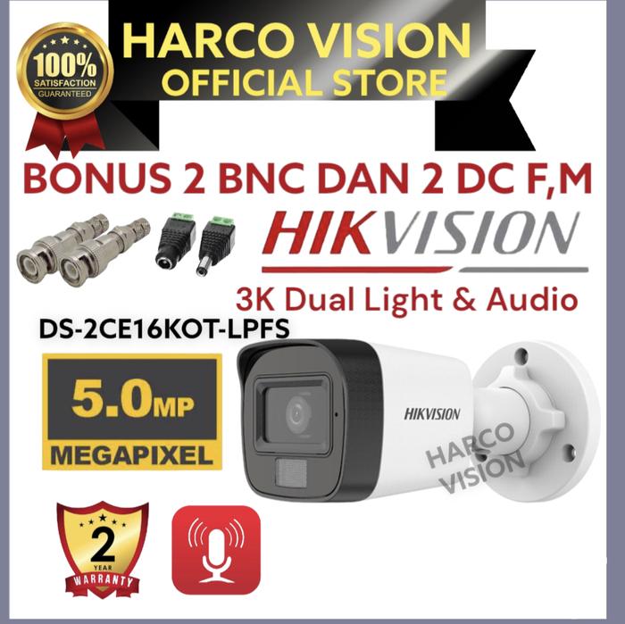 Jual HIKVISION DS-2CE16K0T-LPFS 5MP 3K DUAL LIGHT AUDIO FIXED CCTV CAMERA - Kota Bekasi - CCTV93 ...