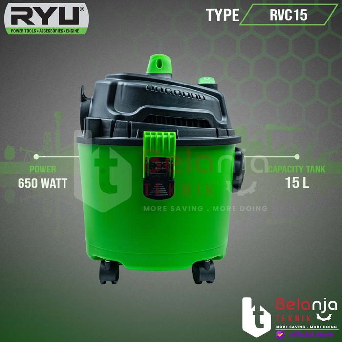 Jual Ryu Vacuum Cleaner Wet & Dry Penyedot Debu Rvc15 Basah Kering 15 ...
