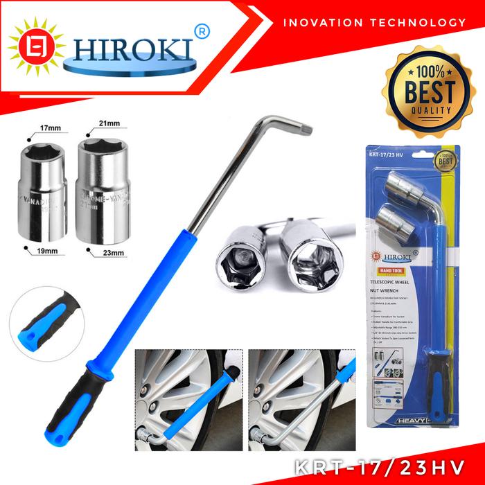 Jual Kunci roda tarik Socket 17 19 21 23mm HEAVY DUTY telescopic wheel ...