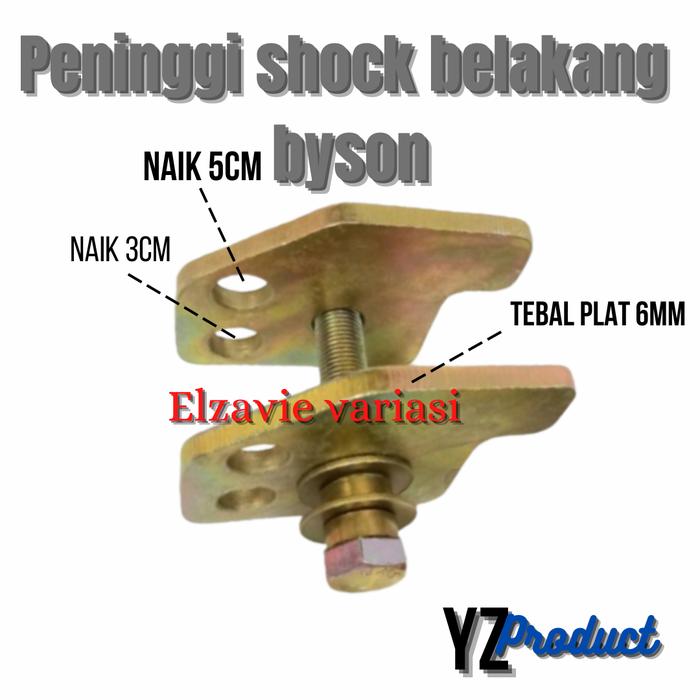 Jual peninggi shock belakang byson fi dan karbu tebal plat 6mm - Kab ...