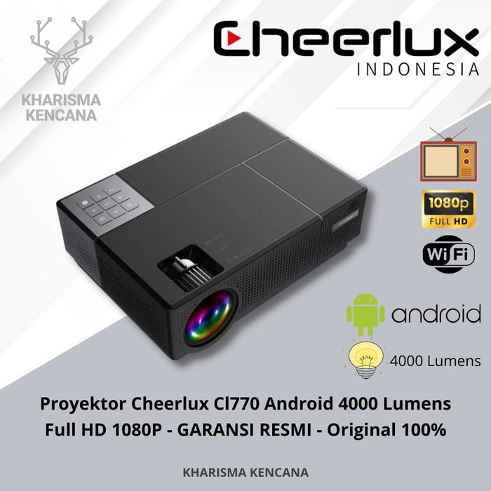 Jual Proyektor Cheerlux Cl770 Android 4000 Lumens TV TUNER Full HD ...