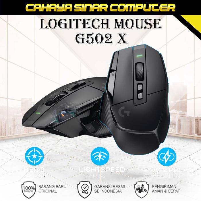 Jual Logitech G502 X LIGHTSPEED Mouse Gaming Wireless HERO 25K DPI ...