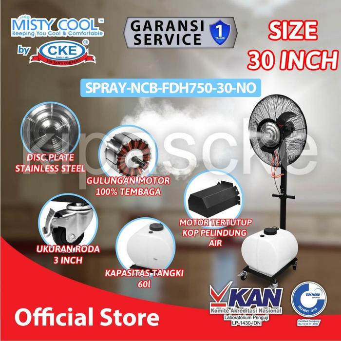 Promo Kipas Angin Embun AIR 30 inch 60l Curved Blader Misty Fan Spray ...