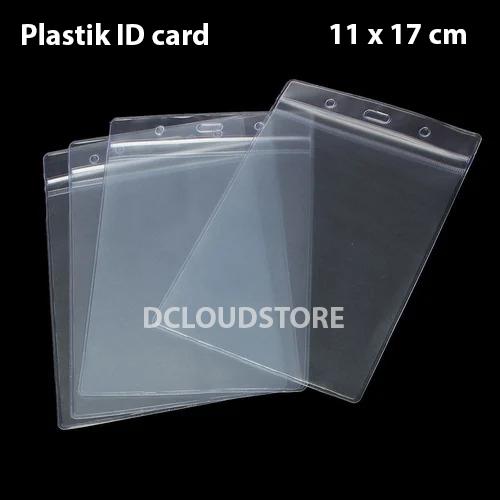Jual Plastik ID Card Bening 11x17 cm Tempat Name Tag Kartu Peserta ...