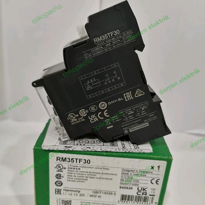 Jual schneider 3phase multifunction control relay RM35TF30 - Jakarta ...