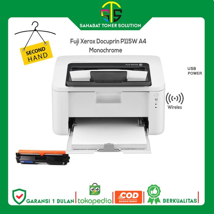 Jual FUJI XEROX DocuPrint P115W A4 Mono Laser Printer Wireless second - Jakarta Pusat ...