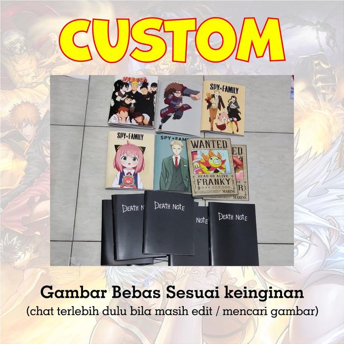 Jual Buku Tulis for Otaku / Notebook Custom Cover Anime Catatan ...