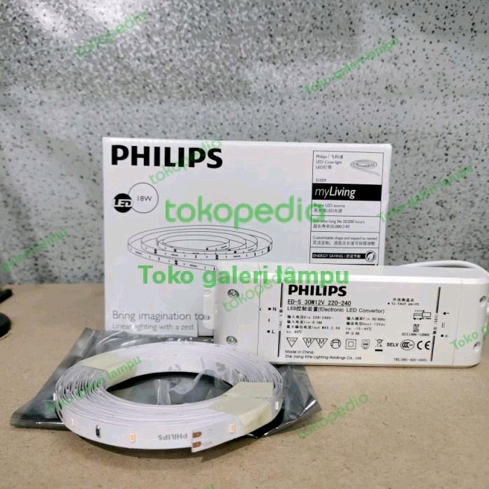 Jual LED STRIP/ TAPE PHILIPS 31059 WARM WHITE 300k 18WATT 5 METER ...