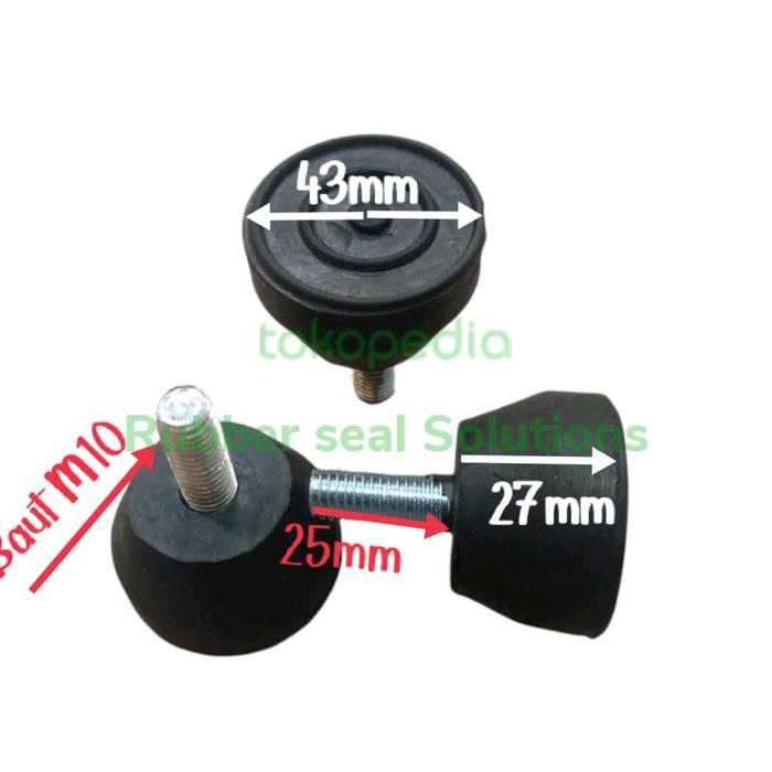 Jual karet kaki adjuster stabil baut M 10 - Jakarta Barat - Rubber seal ...