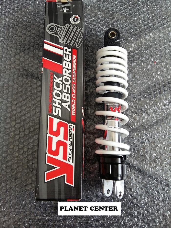 Jual SHOCKBREAKER SOKBEKER SHOCK YSS PRO ZR 300MM CHROME WHITE MIO BEAT ...