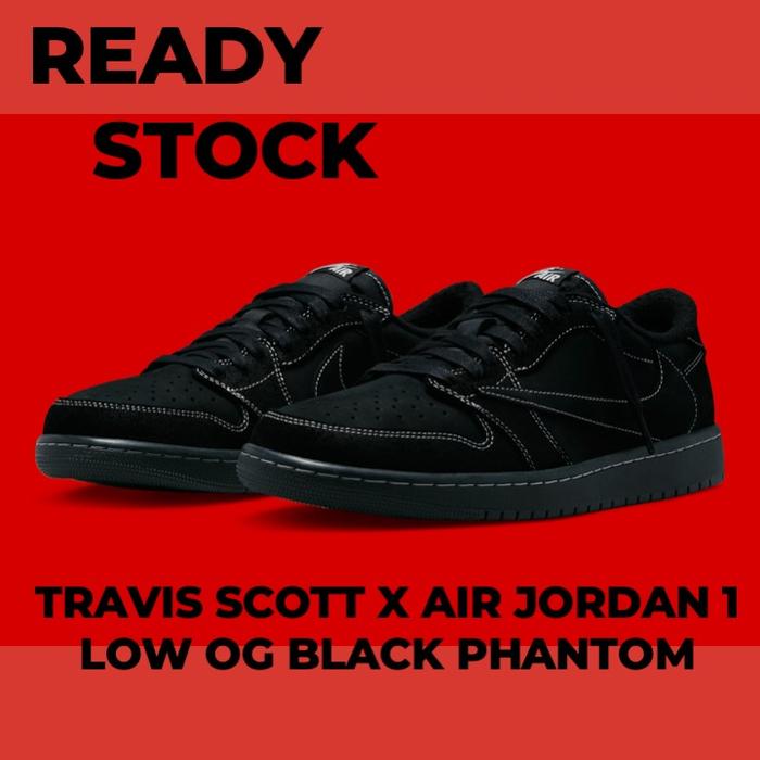 Jual Travis Scott x Nike Air Jordan 1 Low OG Black Phantom - Jakarta ...