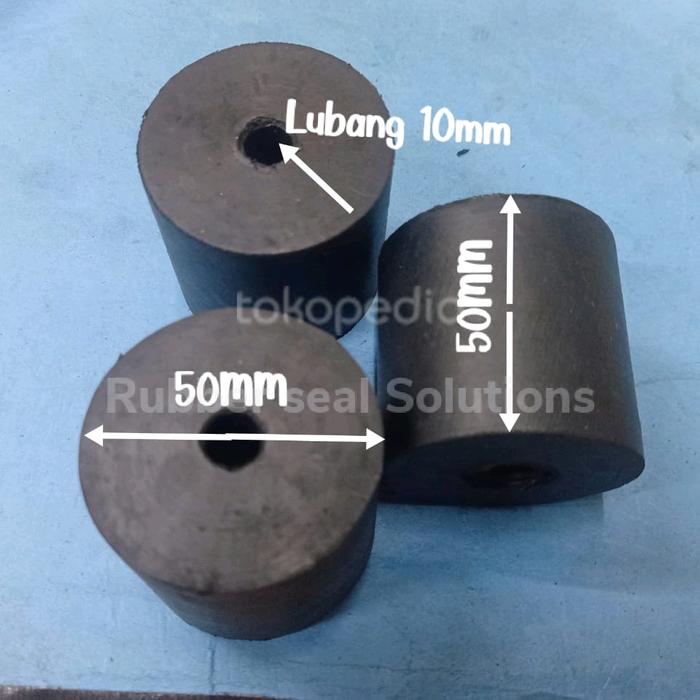 Jual Karet kabin 50x50 ubang 10mm alas ganjelan peredam getaran mesin ...