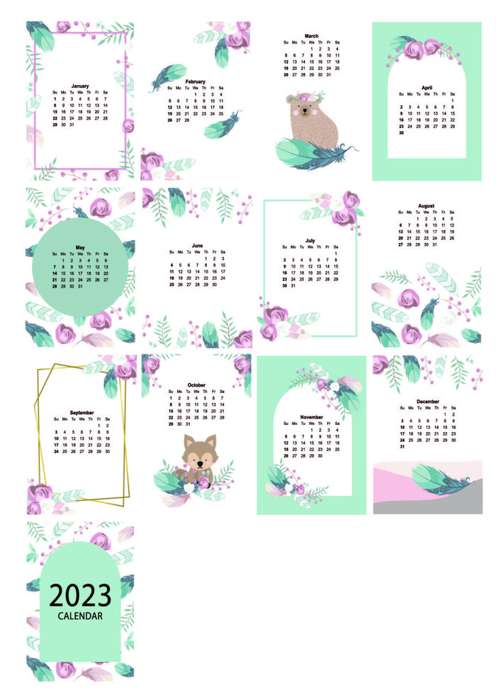 Jual Stand kayu Kalender Meja Aesthetic 2022 model gantung kalender ...