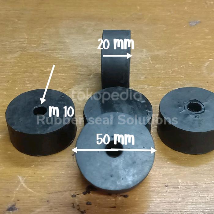 Jual Karet kabin 5x2 alas ganjelan mesin cuci/AC/alas peredam getaran ...