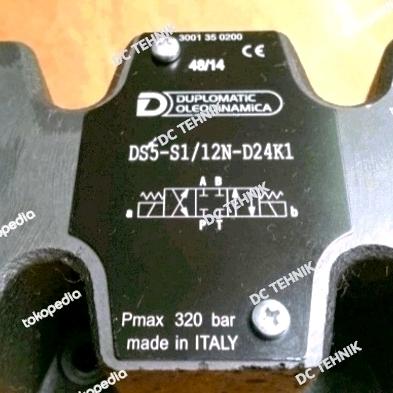 Jual Solenoid Valve Hydraulic DUPLOMATIC OLEODINAMICA DS5-S1/12N-D24K1 ...