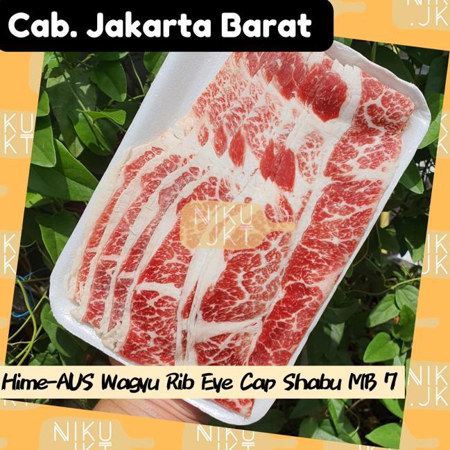 Jual Daging Slice Sapi AUS Wagyu Rib Eye Cap / Deckle MB 7 Shabu Slice ...