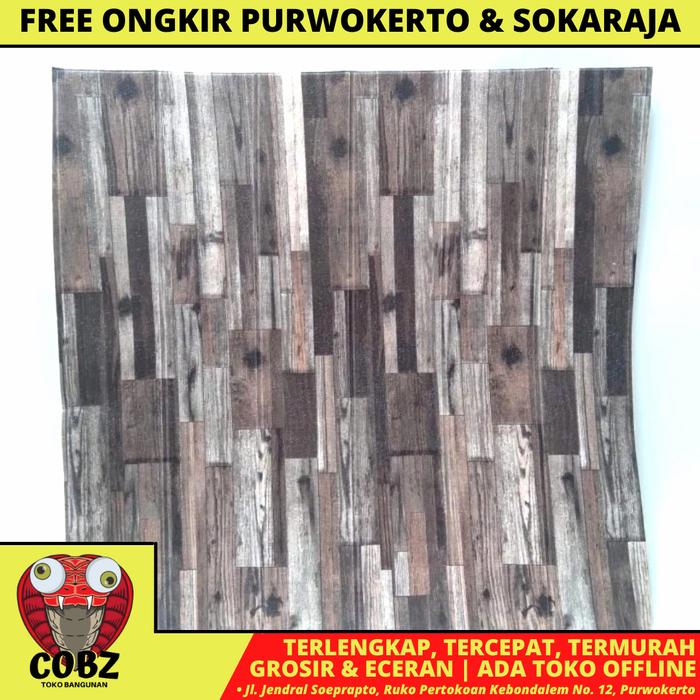 Jual 3.5MM x 70CM x 70CM /NM SMBY6 Wallpaper Foam Sticker Kayu Hitam ...