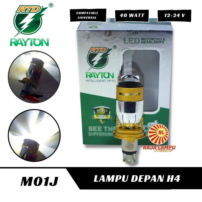 Jual LAMPU PROYEKTOR LED RAYTON H4 M01J DENGAN KIPAS 48WATT MOTOR MOBIL ...