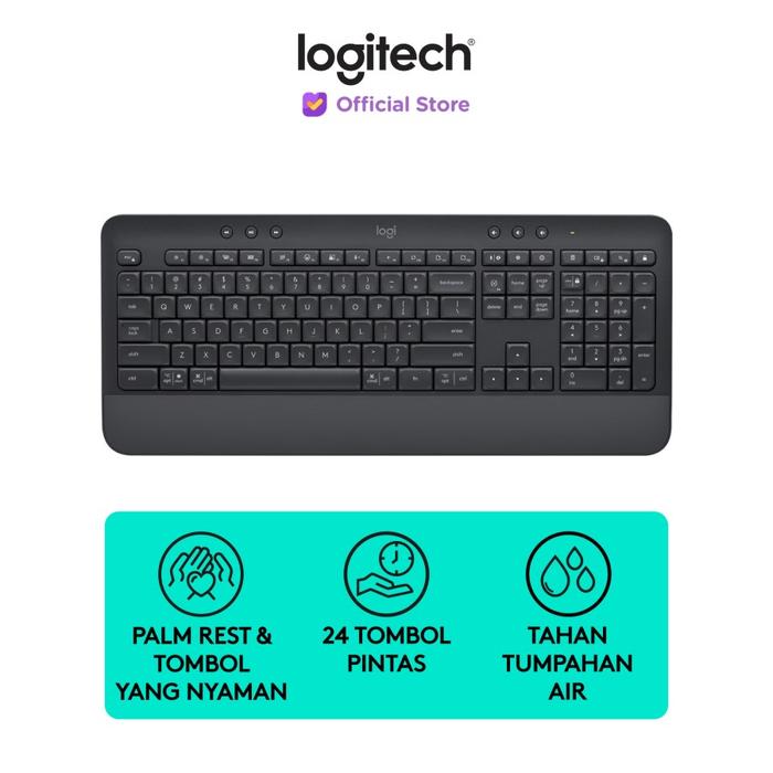 Jual LOGITECH SIGNATURE K650 KEYBOARD WIRELESS BLUETOOTH COMFORT ...