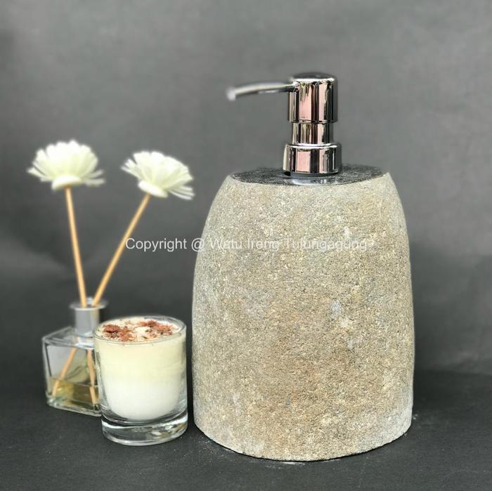 Jual SOAP DISPENSER SABUN CAIR BATU ALAM Batu kali BATU SUNGAI | BATH ...