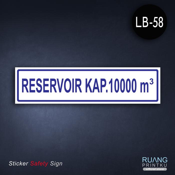 Jual STIKER LABEL RAMBU RESERVOIR KAP - Jakarta Barat - Ruang Printku ...