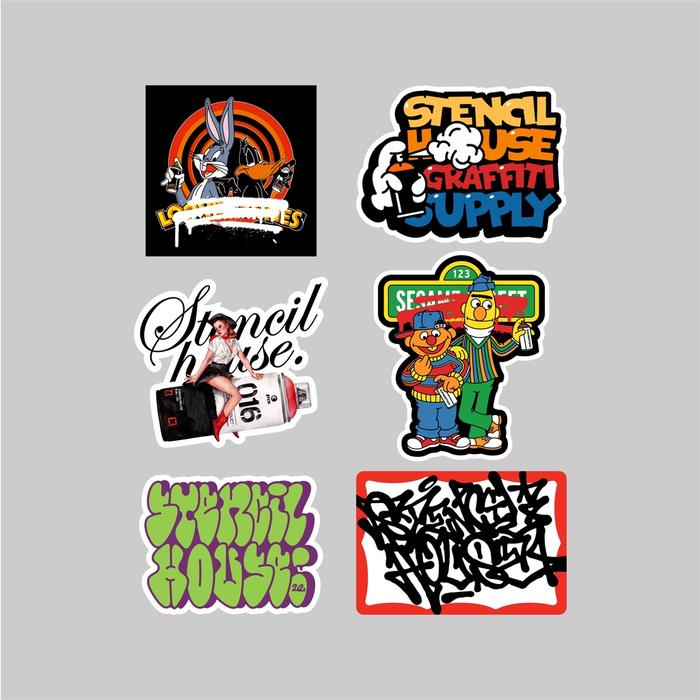 Jual graffiti sticker pack - stencilhouse graphic II - Kota Bandar ...