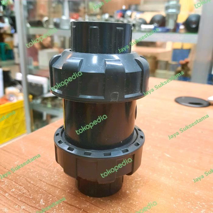 Jual Ball Check Valve PVC Double Watermur 2" inch - Ball Check True ...