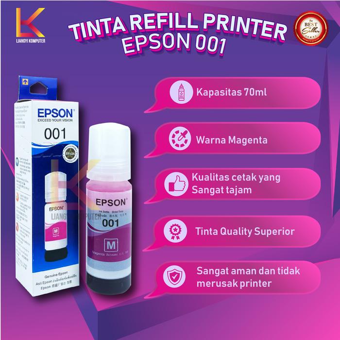 Promo Tinta Epson 001 Untuk Printer Epson L4150 L4160 L6160 L6170 L6190 ...
