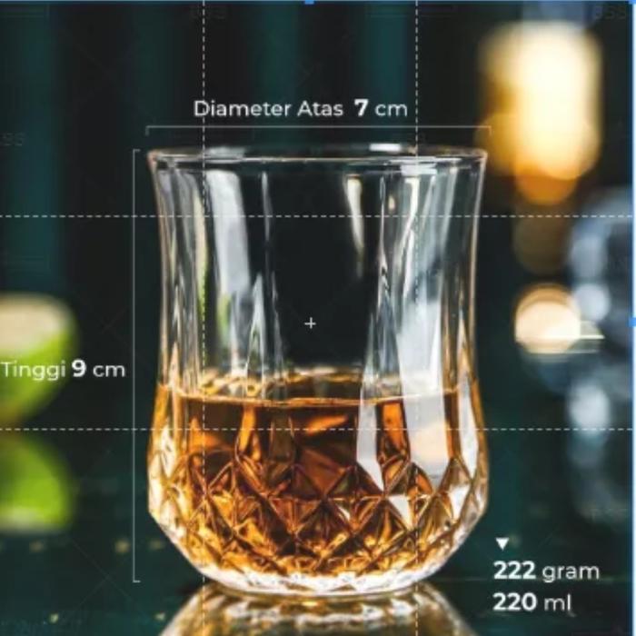 Jual Gelas Whiskey / Gelas Bir beer/ Gelas Old Fashioned / Gelas ...